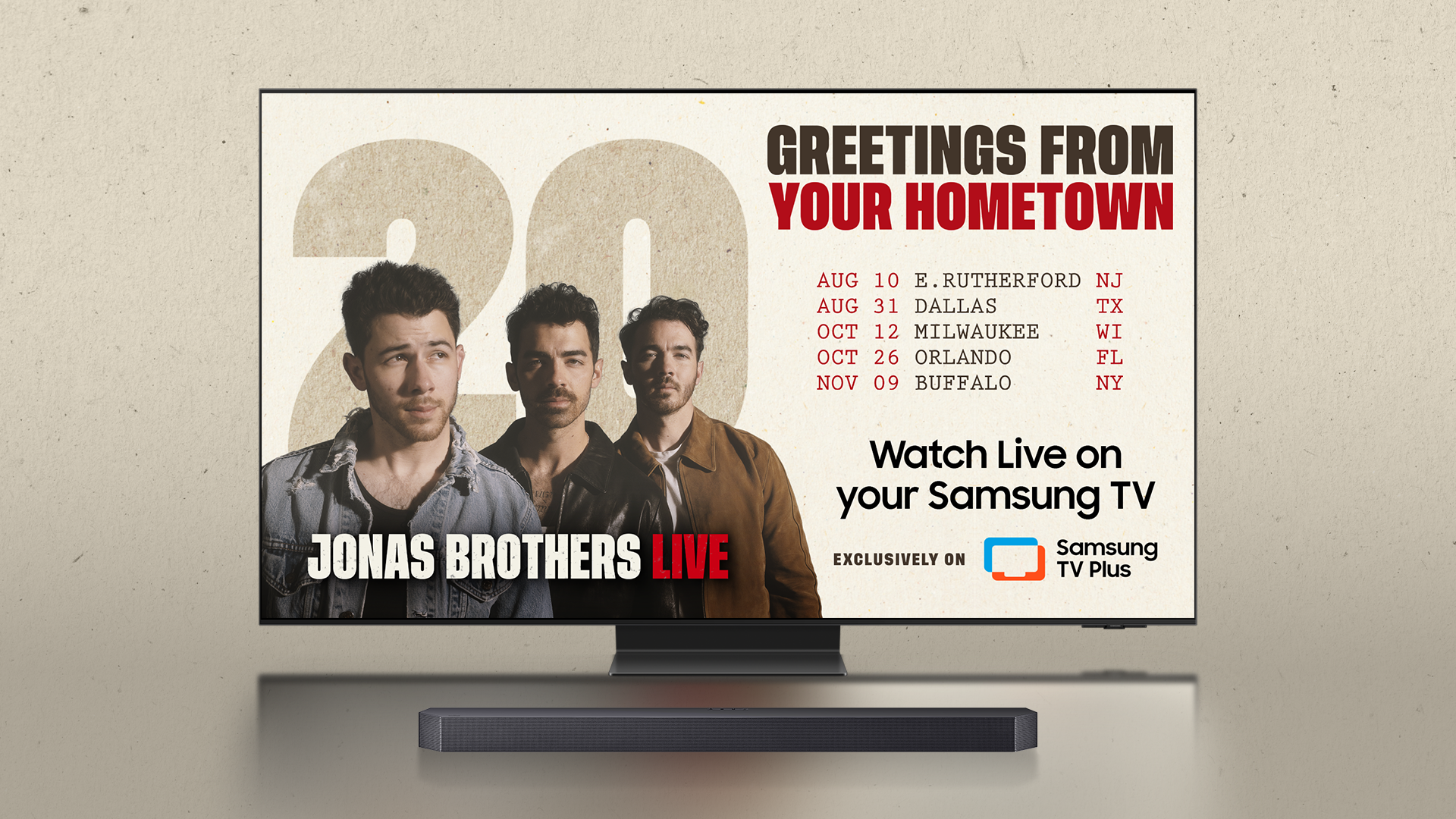 Jonas Brothers’ “JONAS 20” Tour Launches Exclusively on Samsung TV Plus ...