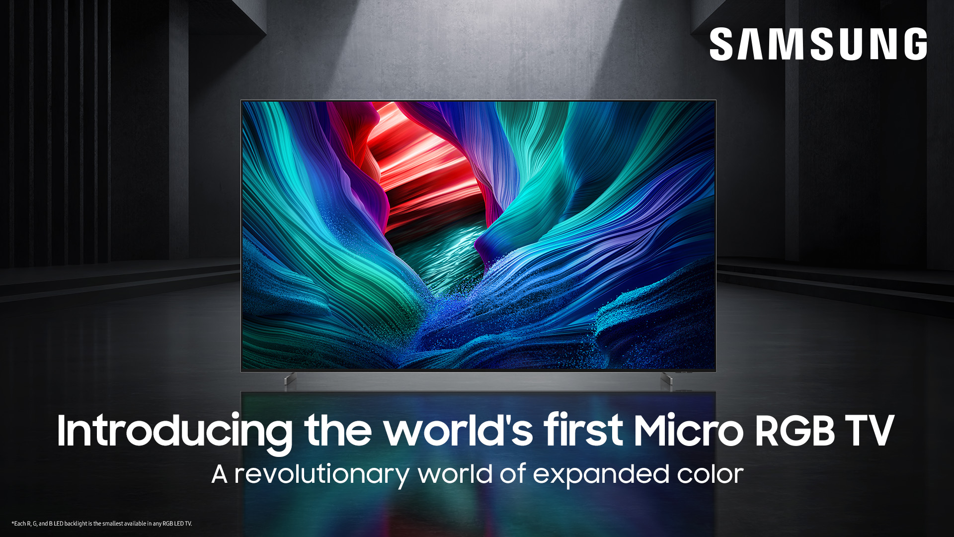 Samsung Launches World First Micro RGB TV